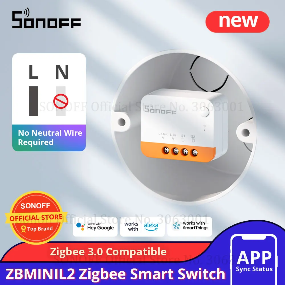 Sonoff Zbmini-l2 - Extreme Zigbee Smart Switch (no Neutral Required)
