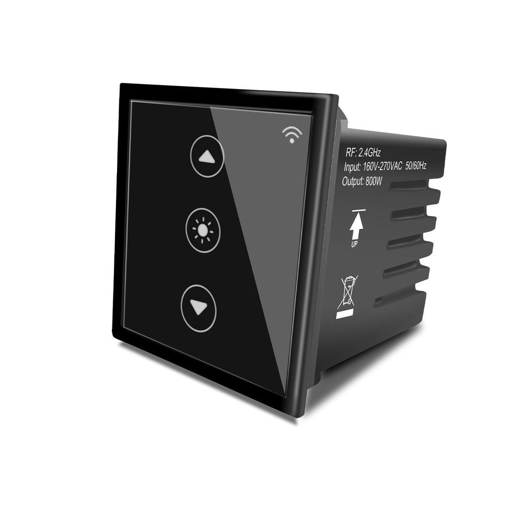 Smart WiFi Touch Panel Dimmer - 1 Gang, Alexa & Google Home Compatible