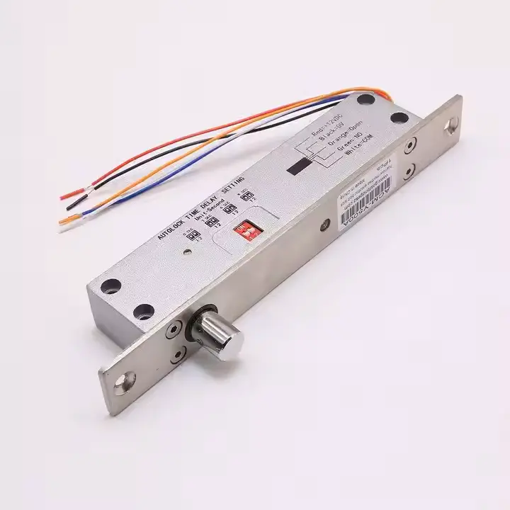12V Stainless Steel Electric Narrow Door Bolt Mortise Lock Access ...