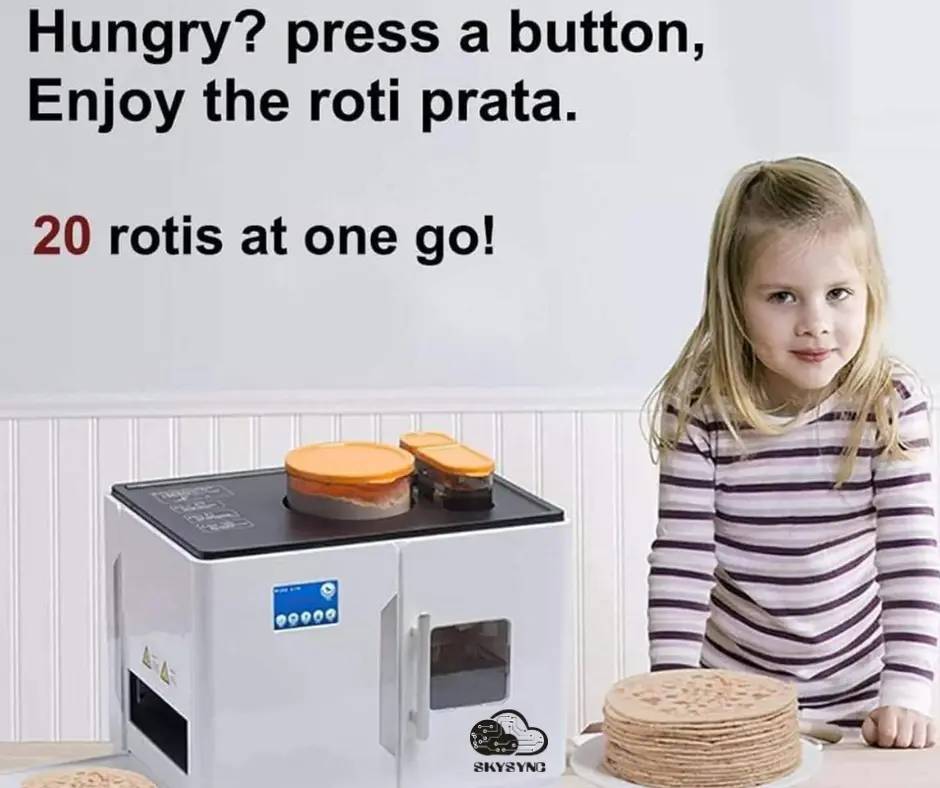 Fully Electric Roti Robot Rotti Ata Chapati Flatbread Tortilla Magic ...