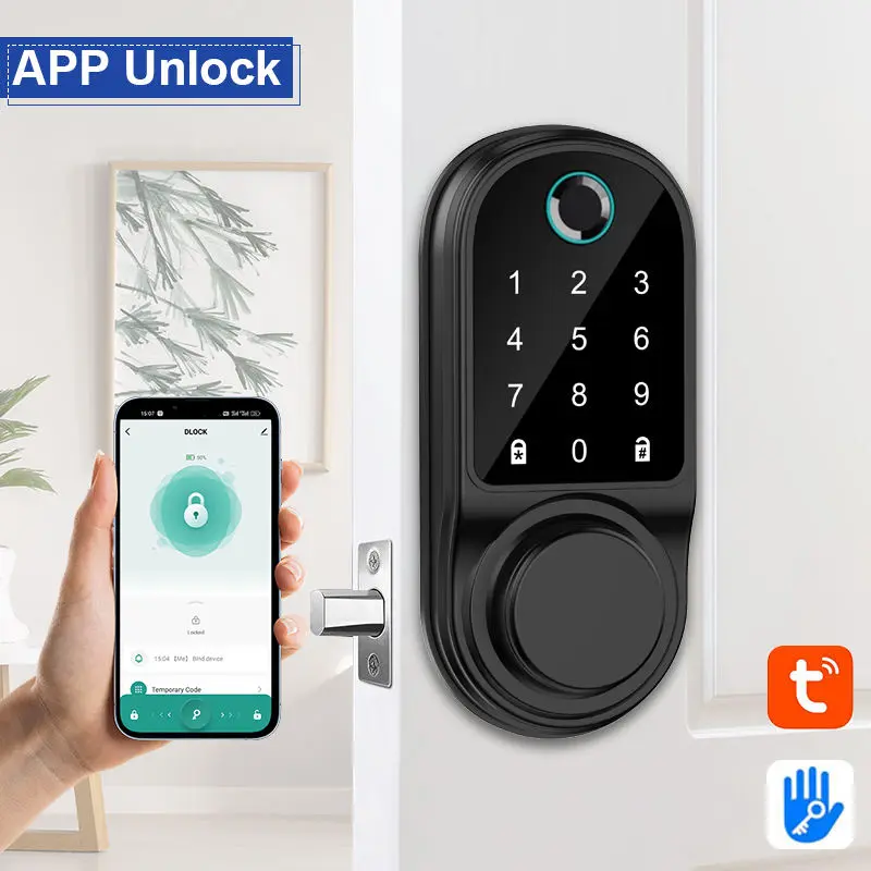 Automatic Locking with Fingerprint Keypad Lock Office Apartment ...