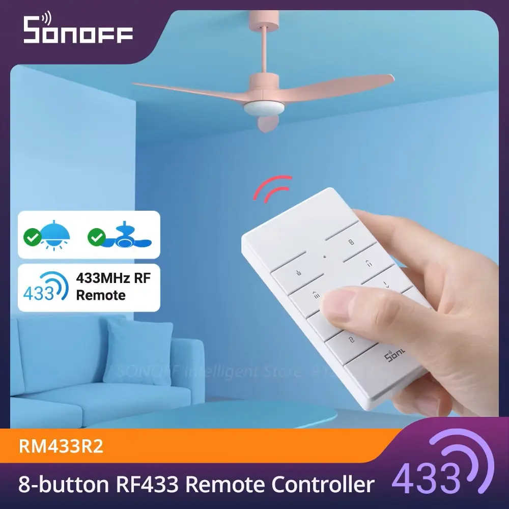 SONOFF RM433R2 Remote Controller | Smart RF Remote for Home Automation